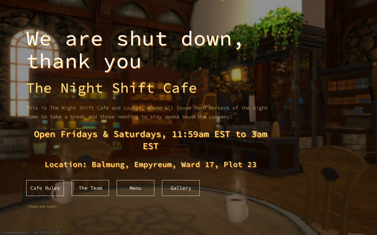 The Night Shift Cafe